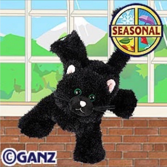 GANZ | Toys | Webkinz Ganz Black Cat Plush Toy Retired No Code Seasonal ...